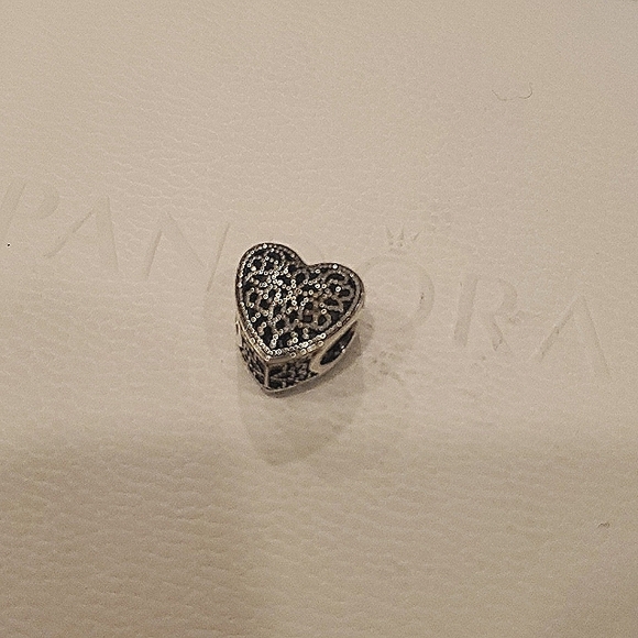 Pandora | Jewelry | Authentic Pandora Heart Charm | Poshmark
